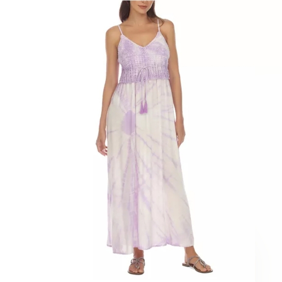 Raviya | Dresses | Nwt Raviya Womens Tiedyed Maxi Dress Swim Coverup ...